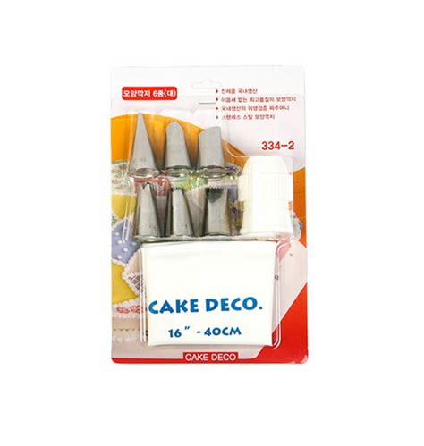 데코레이션 짤주머니 캐플러 모양깍지 6종셋트 대 케익장식 분할케플러 케익데코레이션 케익용깍지 분할 티몬