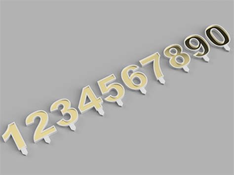 Birthday Numbers 2 Colors By Diego Cattel Makerworld