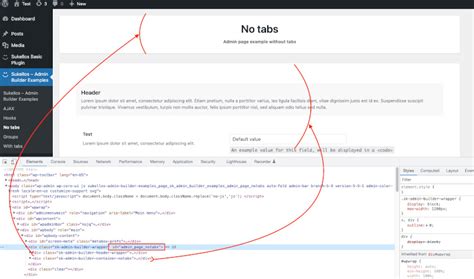 Admin Page Wordpress Admin Builder