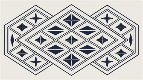 Abstract Geometric Interlocking Pattern Vector Design Vector Design Generative Ai Stock Vector