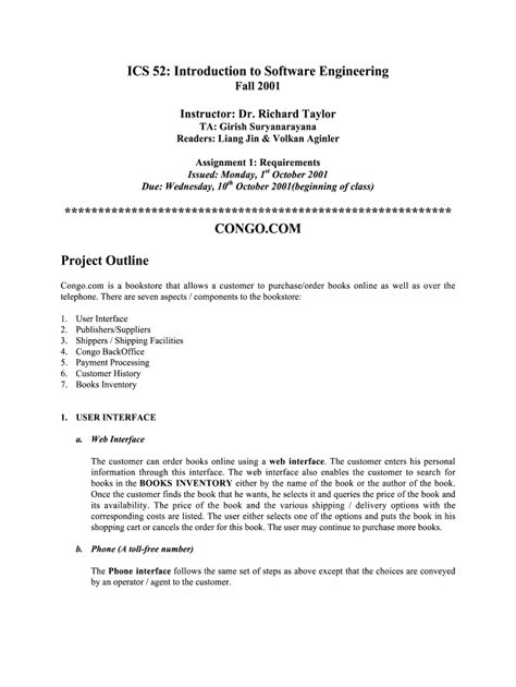 Ics 52 Introduction To Software Engineering Fill Out And Sign Online