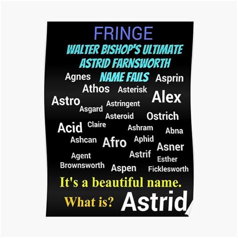 Fringe Walter Bishops Ultimate Astrid Farnsworth Name Fails Premium