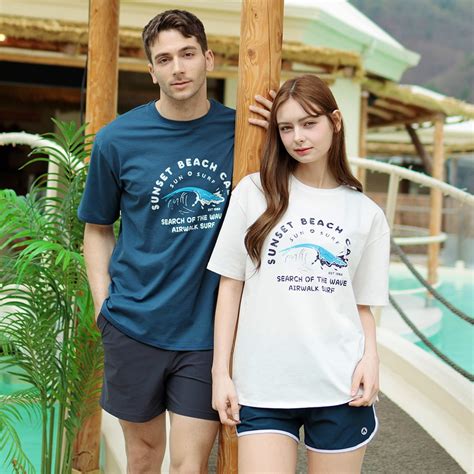 커플래쉬가드세트 남성2피스 여성2피스 S5077 Mr 에어워크서프몰