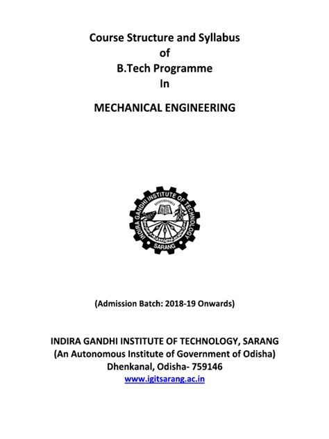 3rd Year Syllabus Pdf