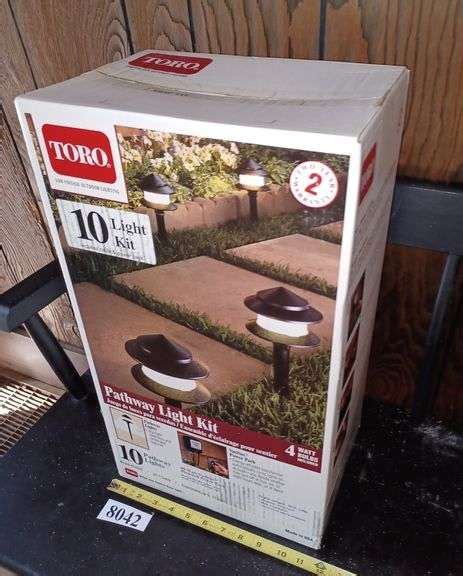 toro low voltage 10 light pathway light kit sealed in box mark van