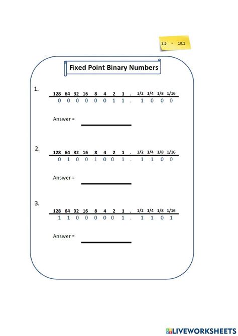 Binary Numbers Free Interactive Worksheets 1783394