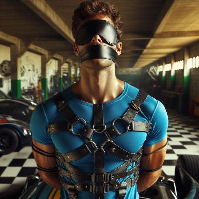 Guys Tied Up And Gagged By AI On Tumblr A Guy Is Bound With A Leather