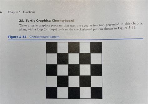 Solved 6 Chapter 5 Functions 25 Turtle Graphics