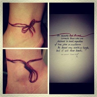 Red String Tattoo On Finger Anniversary Tattoo On My Dear Friends