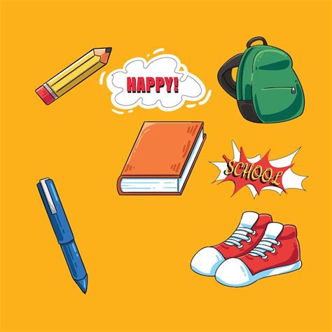 학교로 돌아가세요 프리미엄 벡터