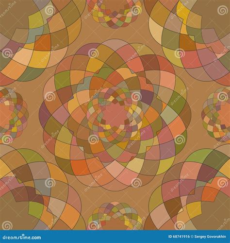 Abstract Seamless Pattern Of The Repeating Mosaic Elements Stock Vector Illustration Of Paper