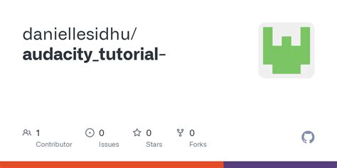 Github Daniellesidhuaudacitytutorial