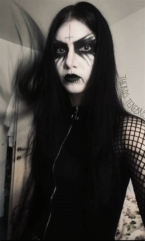 Pin By 1 201 588 0173 On Black Metal Black Metal Girl Edgy Makeup Metal Girl
