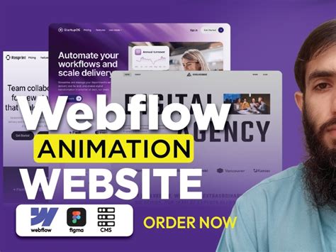 Webflow Animation Webflow Template Figma To Webflow Website Upwork