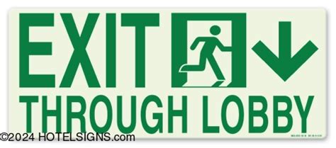 Candlewood Suites Sign Store By HOTELSIGNS Com Photoluminescent Emergency Exit Lobby Sign