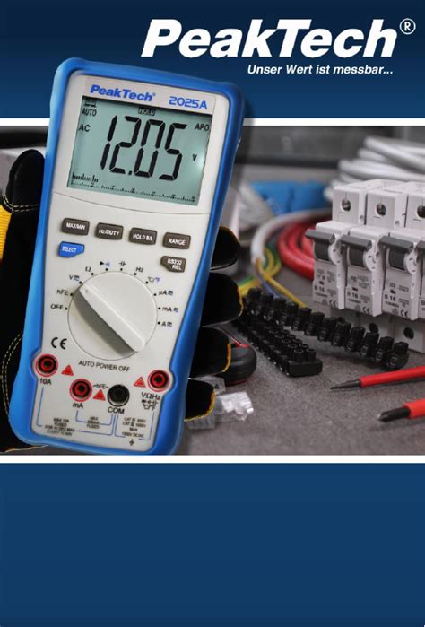 User Manual Peaktech 2025 A English 64 Pages