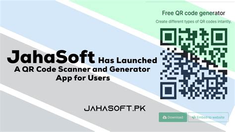 Jahasoft Has Launched A Qr Code Generator And Scanner App Free Jahasoft