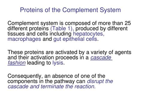 Ppt ‍ Complement System Powerpoint Presentation Id 5754596