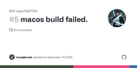 Macos Build Failed · Issue 5 · Shi Labsnatten · Github