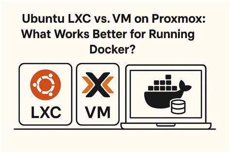 Ubuntu Lxc Vs Vm On Proxmox What Works Better For Running Docker By Mr Planb Jul 2025