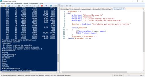 Ejercicios De Powershell Crear Un Menú Y Ejecutarlo 5 Veces Operating Systems Scripting