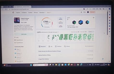 Prajwal Hirkane On Linkedin 365daychallenge Leetcode Dailycoding