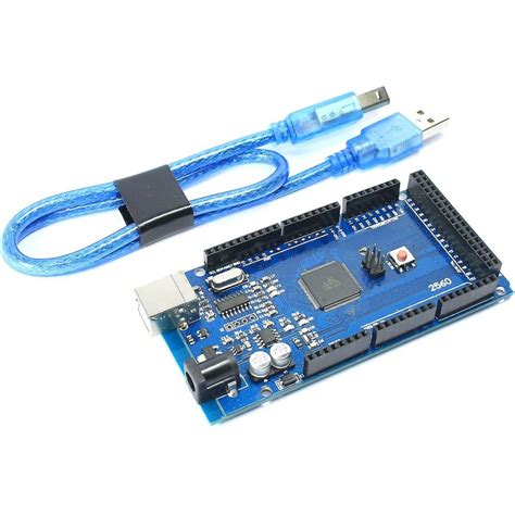 Jual Arduino Mega 2560 R3 Blue With Ch340g Usb Connector Indonesia Shopee Indonesia
