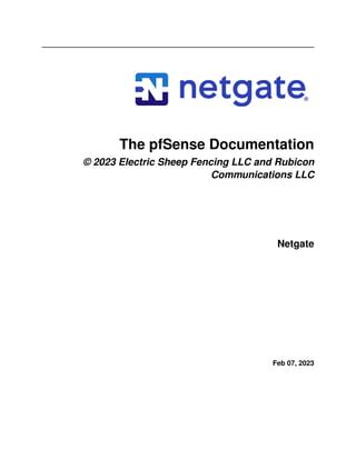 The Pfsense Documentation Pdf