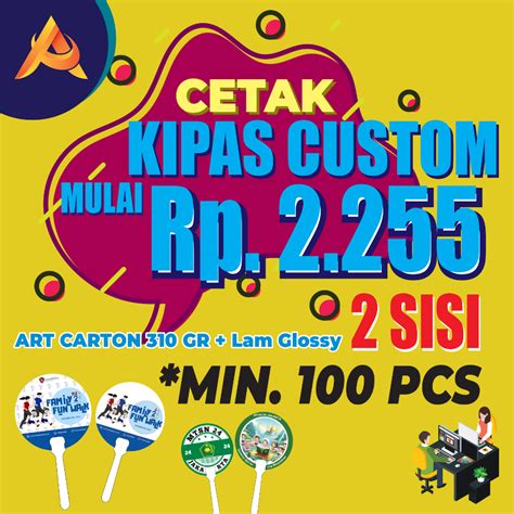 Jual Kipas Custom Gambar Kipas Design Suka Suka Kipas Tangan Custom Shopee Indonesia