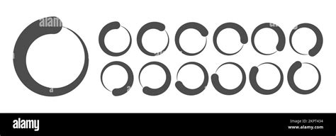 Circular Loading Buffering Icons Vector Stock Vector Image And Art Alamy