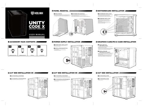 Kolink Unity Code X Glass Window Manual User Guide For Argb Midi
