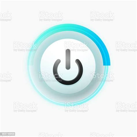전원 버튼 기술 로고 디지털 아트 테크노 개념에 아이콘 차단 개념에 대한 스톡 벡터 아트 및 기타 이미지 개념 검은색 광고 Istock