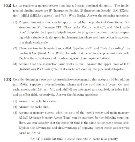 Solved Q2 Let Us Consider A Microprocessor That Has A