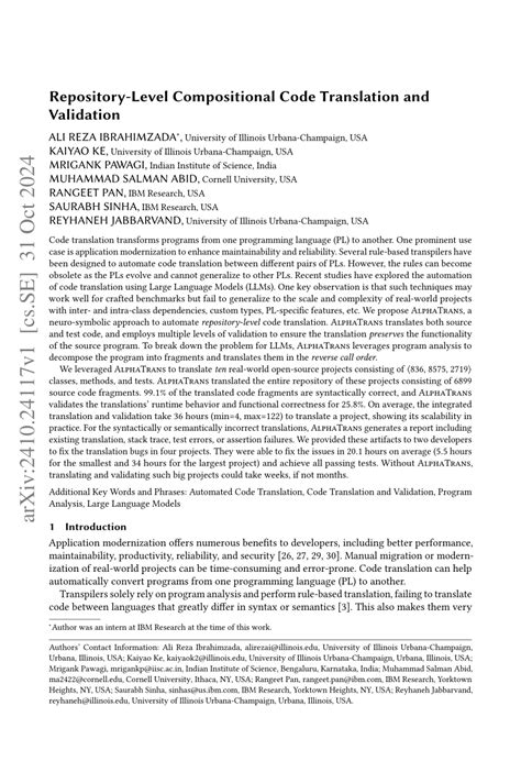 Pdf Repository Level Compositional Code Translation And Validation