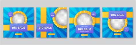 편집 가능한 최소 사각형 배너 템플릿 집합입니다 블랙 프라이데이 크리스마스 새해 발렌타인 시즌 여름 플래시 세일에 대한 현대적인 배경 소셜 미디어 게시물 및 웹 인터넷