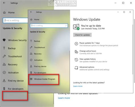 How To Remove Windows Insider Program Page In Windows 10 And 11 Majorgeeks