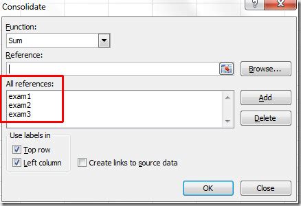 Excel Merge Spreadsheets Using Consolidate Data