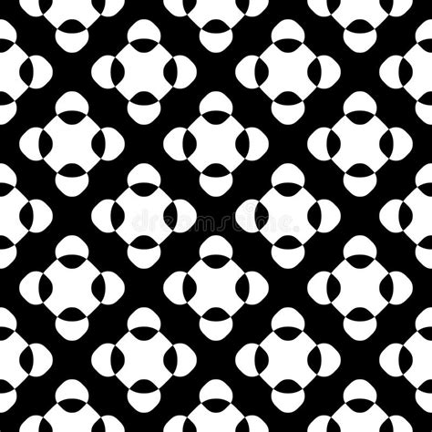 Vector Seamless Pattern Black And White Crossing Dots Stock Vector Illustration Of Monochrome