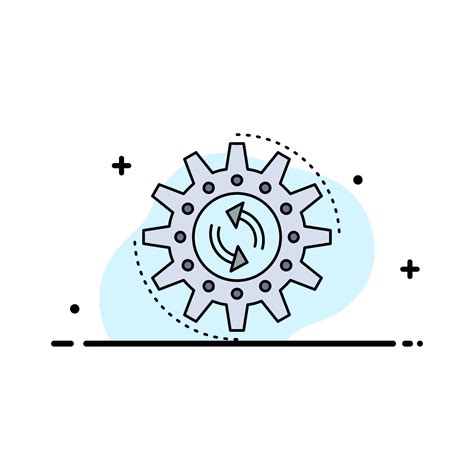 Management Process Production Task Work Flat Color Icon Vector 19103448