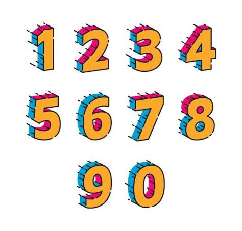 Number Royalty Free Vector Image Vectorstock