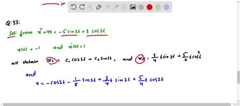 solved consider the initial value problem x 5 x 10 cos 2 t 5 sin 2 t
