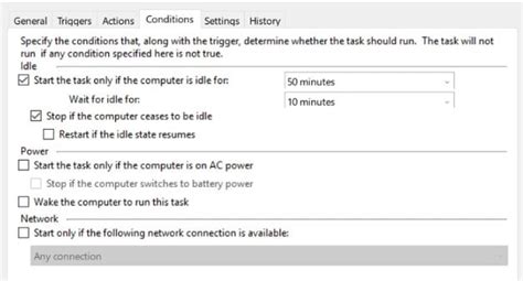 Task Scheduler Idle Condition Not Honored Windows 10 Forums