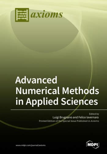 Advanced Numerical Methods In Applied Sciences Mdpi Books