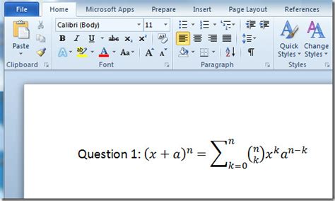 Insert Mathtype Equation In Word Tessshebaylo