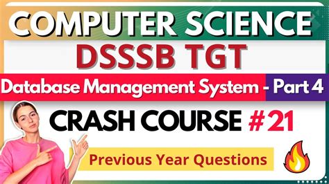 dsssb tgt computer science crash course 21 database management