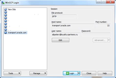 How To Connect To Transport Oracle Using WinSCP Oracle Mosc
