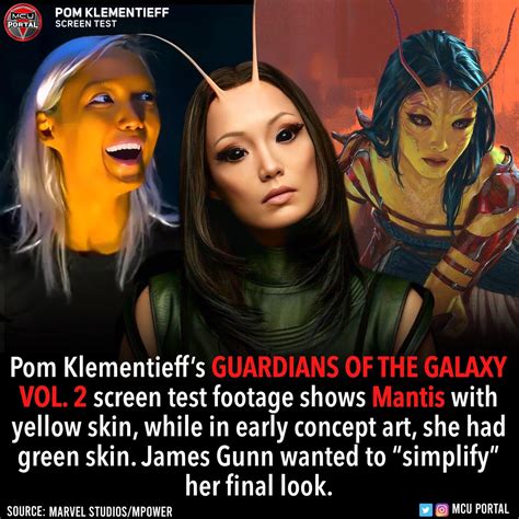 Mcu Portal On Twitter Mantis Almost Looked Much Different In The