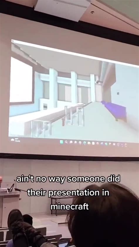 Somebody Made A Powerpoint Presentation In Minecraft R Unexpected