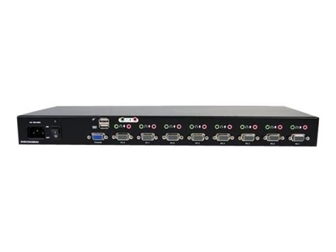 StarTech Com Port Rack Mount USB VGA KVM Switch W Audio Ebuyer Com