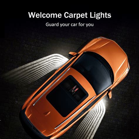 Led 천사 날개 분위기 램프 자동차 도어 웰컴 라이트 그림자 전구 경고등 꿈의 모든 차량 프로젝션 램프 Dc 8 36v 2 개 Aliexpress